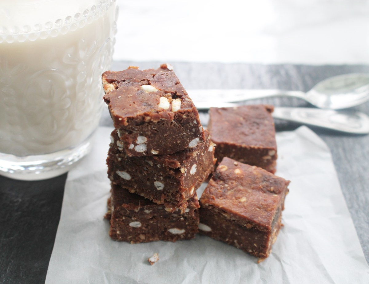 Puffed Rice Rocky Road Brownies – ORGANIC SPOON